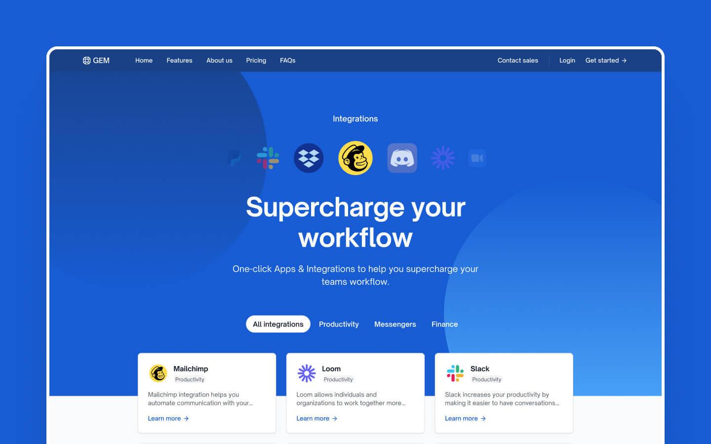 Gem - SaaS HTML5 Responsive Website Template