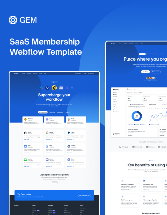 Gem - SaaS HTML5 Responsive Website Template