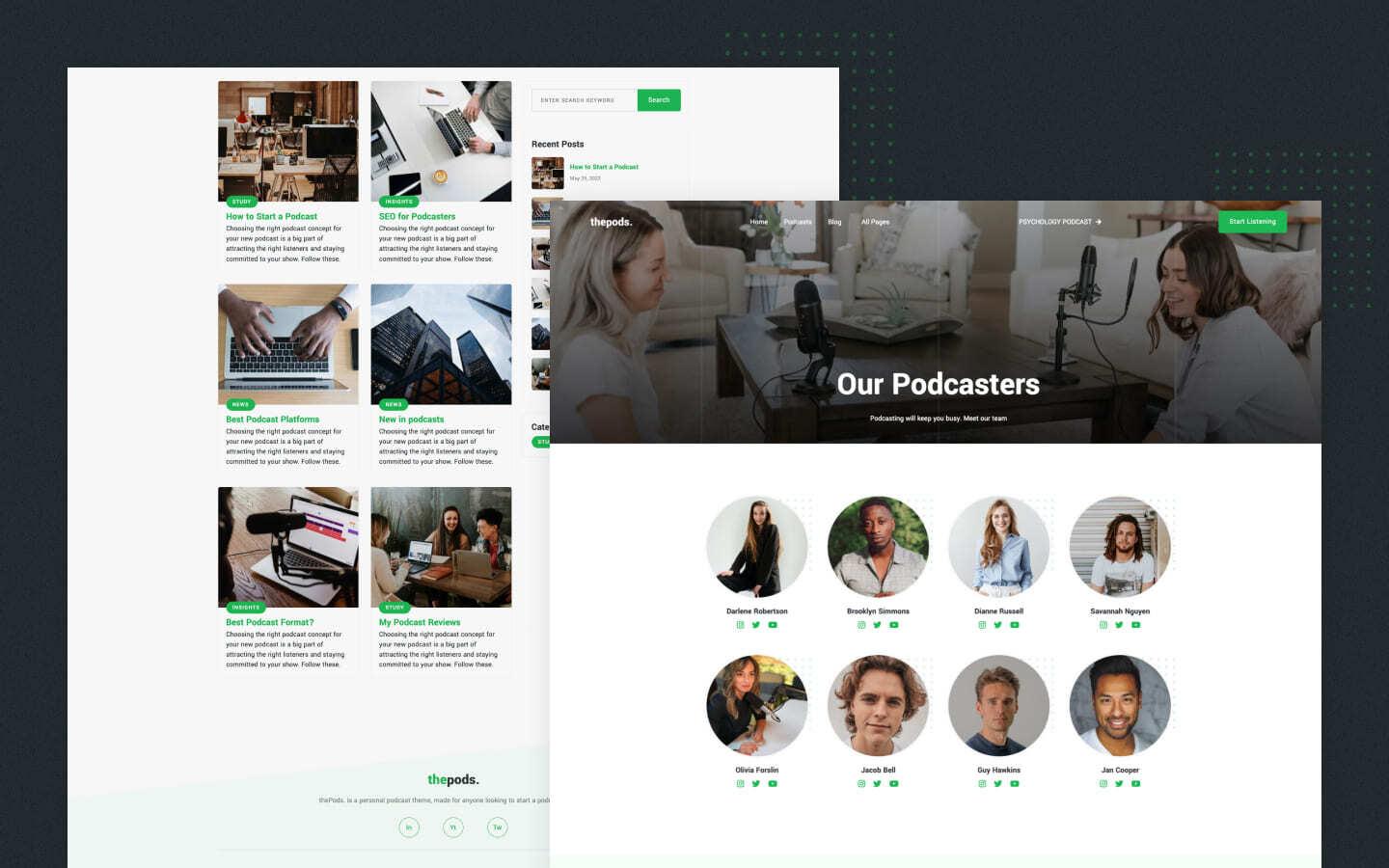 Thepods - Podcast HTML5 Responsive Website Template