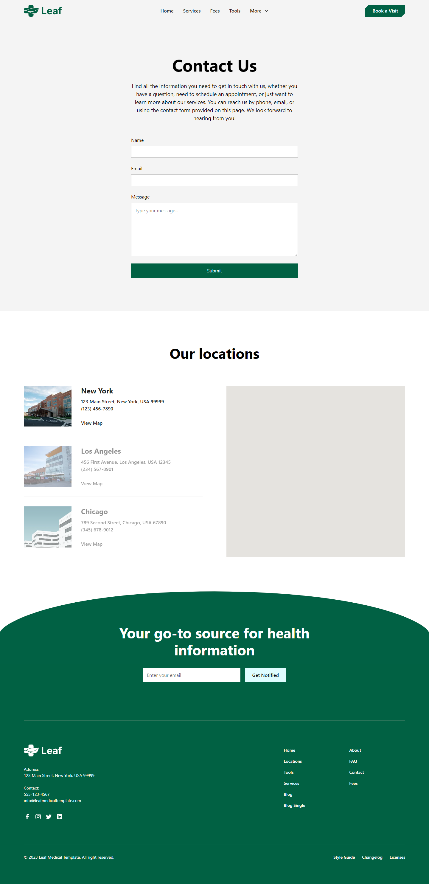 Leaf - Health HTML5 Responsive Website Template