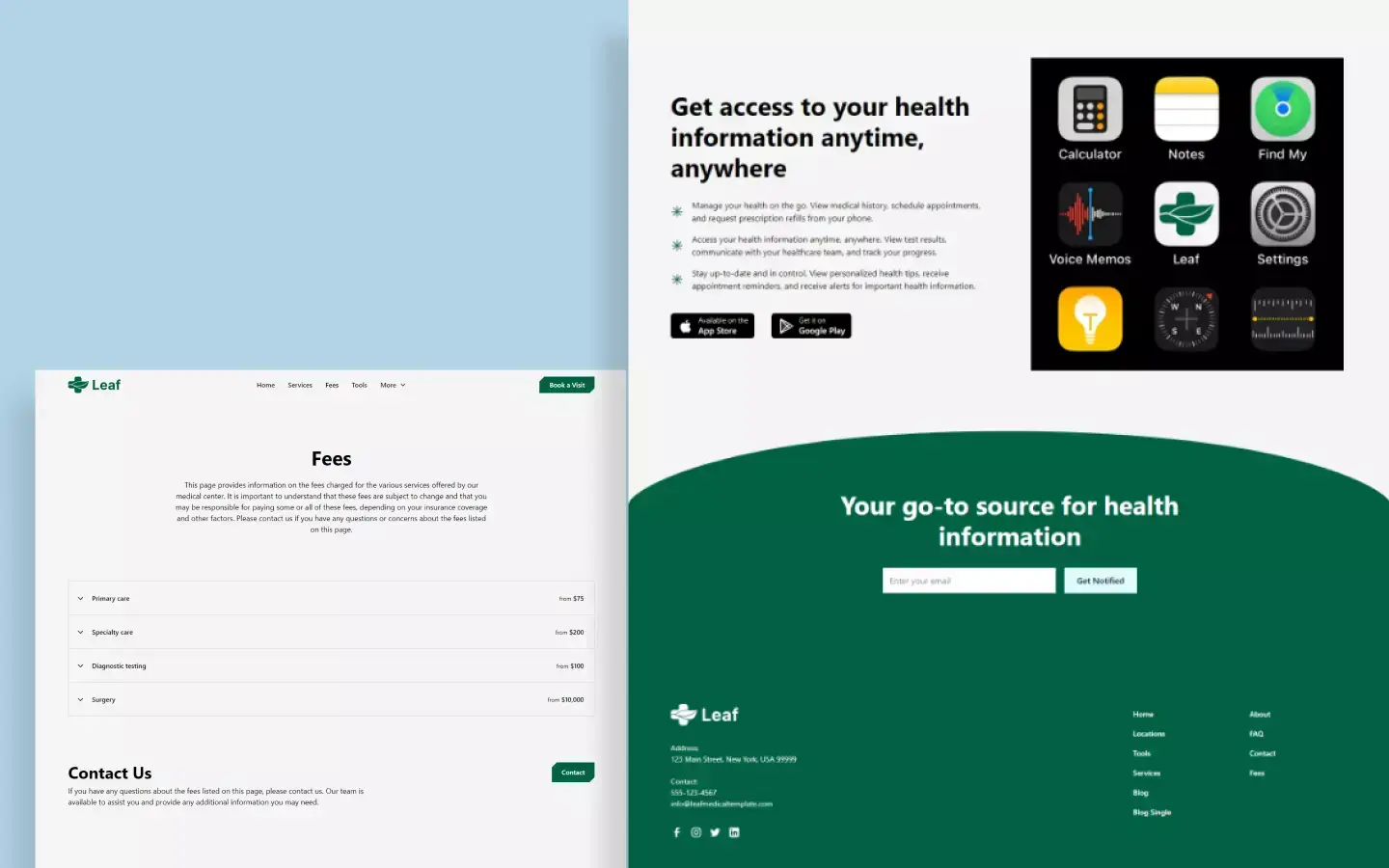 Leaf - Health HTML5 Responsive Website Template