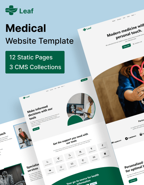 Medical Website Templates & Examples | Download on Webflow