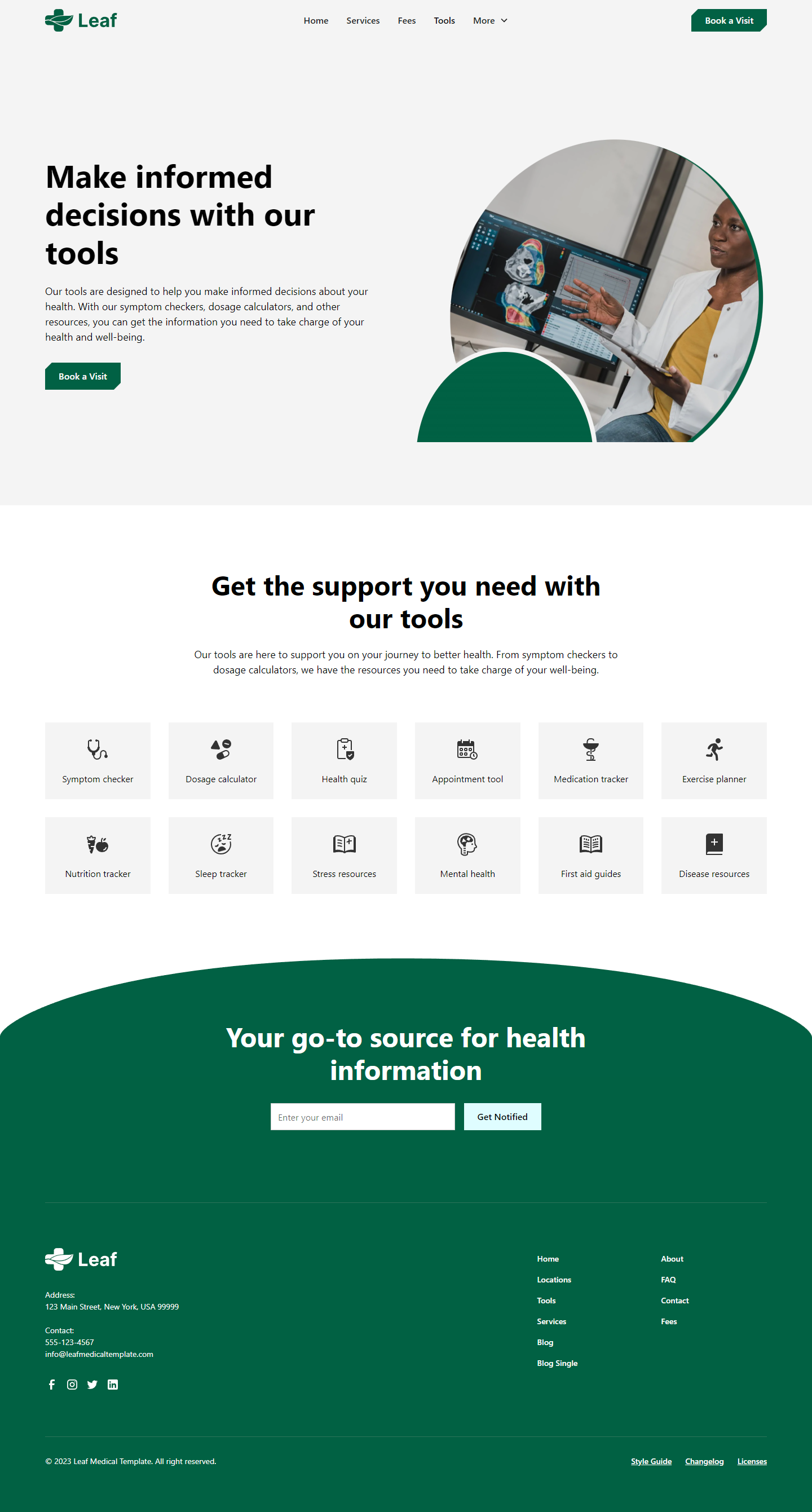 Leaf - Health HTML5 Responsive Website Template