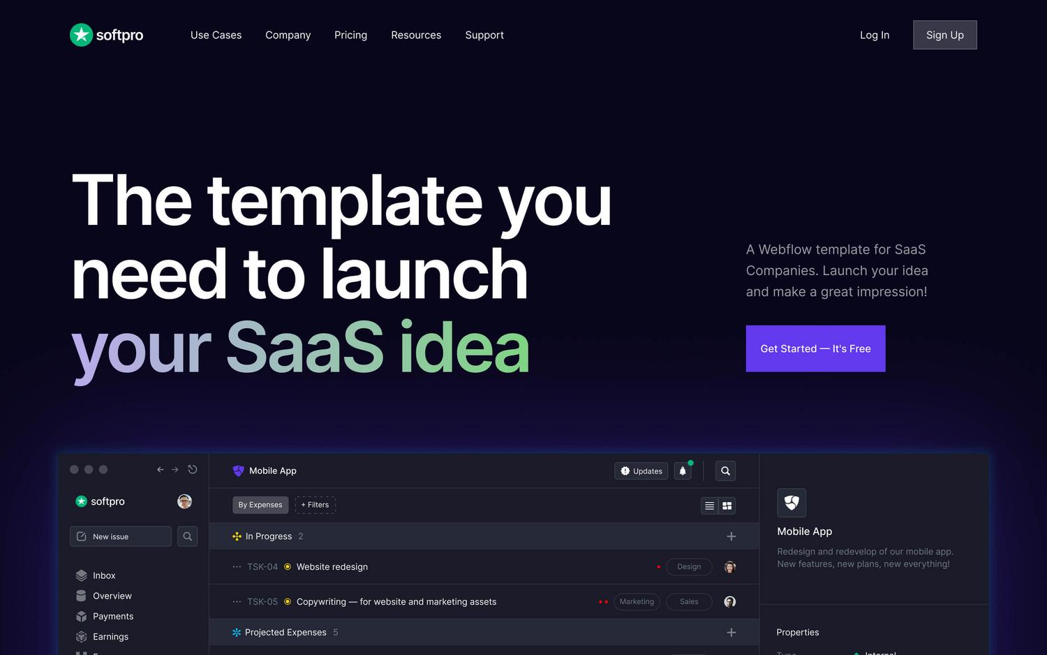 Softpro - Startup HTML5 Responsive Website Template