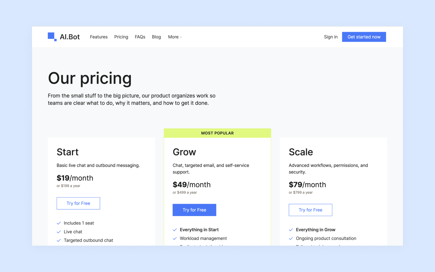 AI Bot - App HTML5 Responsive Website Template