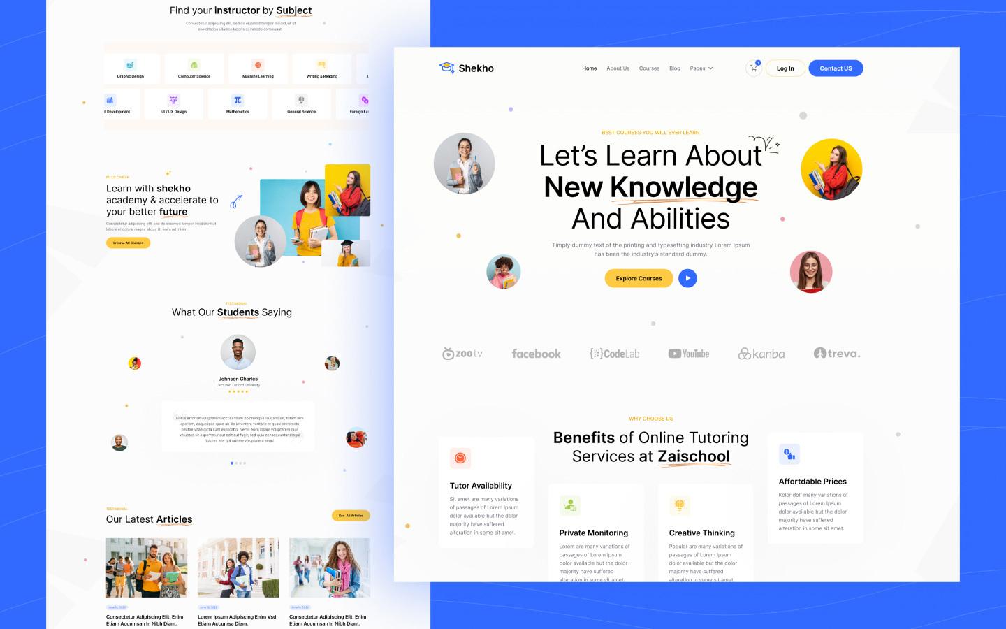 Shekho - School HTML5 Responsive Website Template