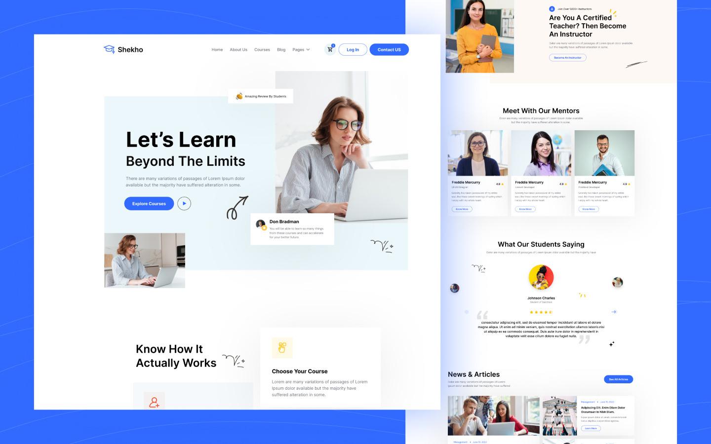Shekho - School HTML5 Responsive Website Template