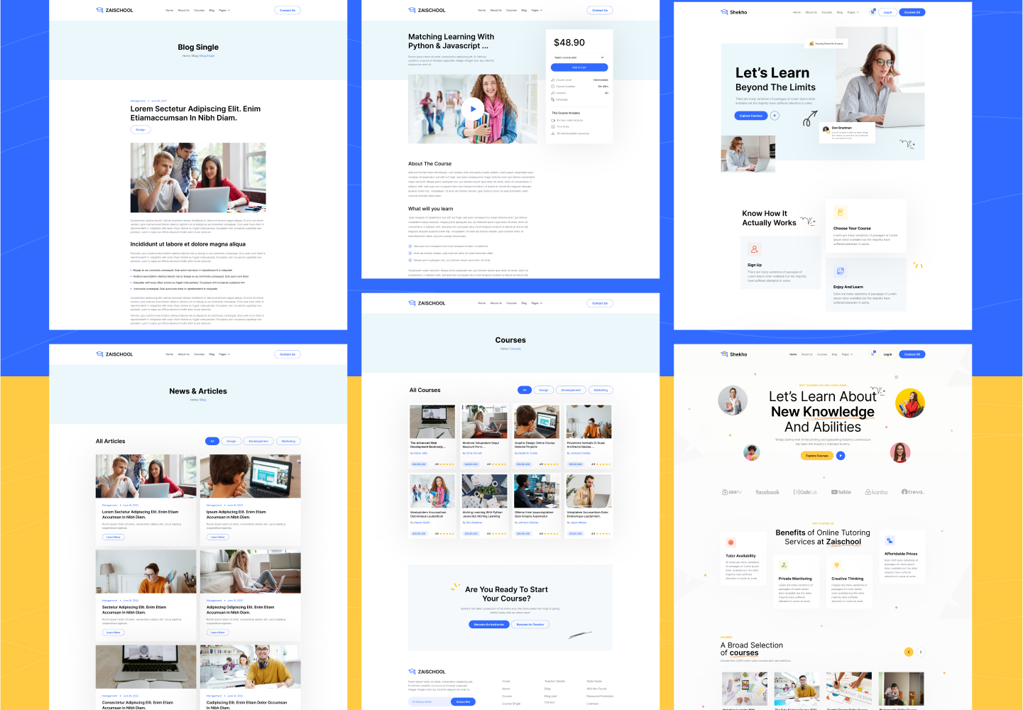 Shekho - School HTML5 Responsive Website Template