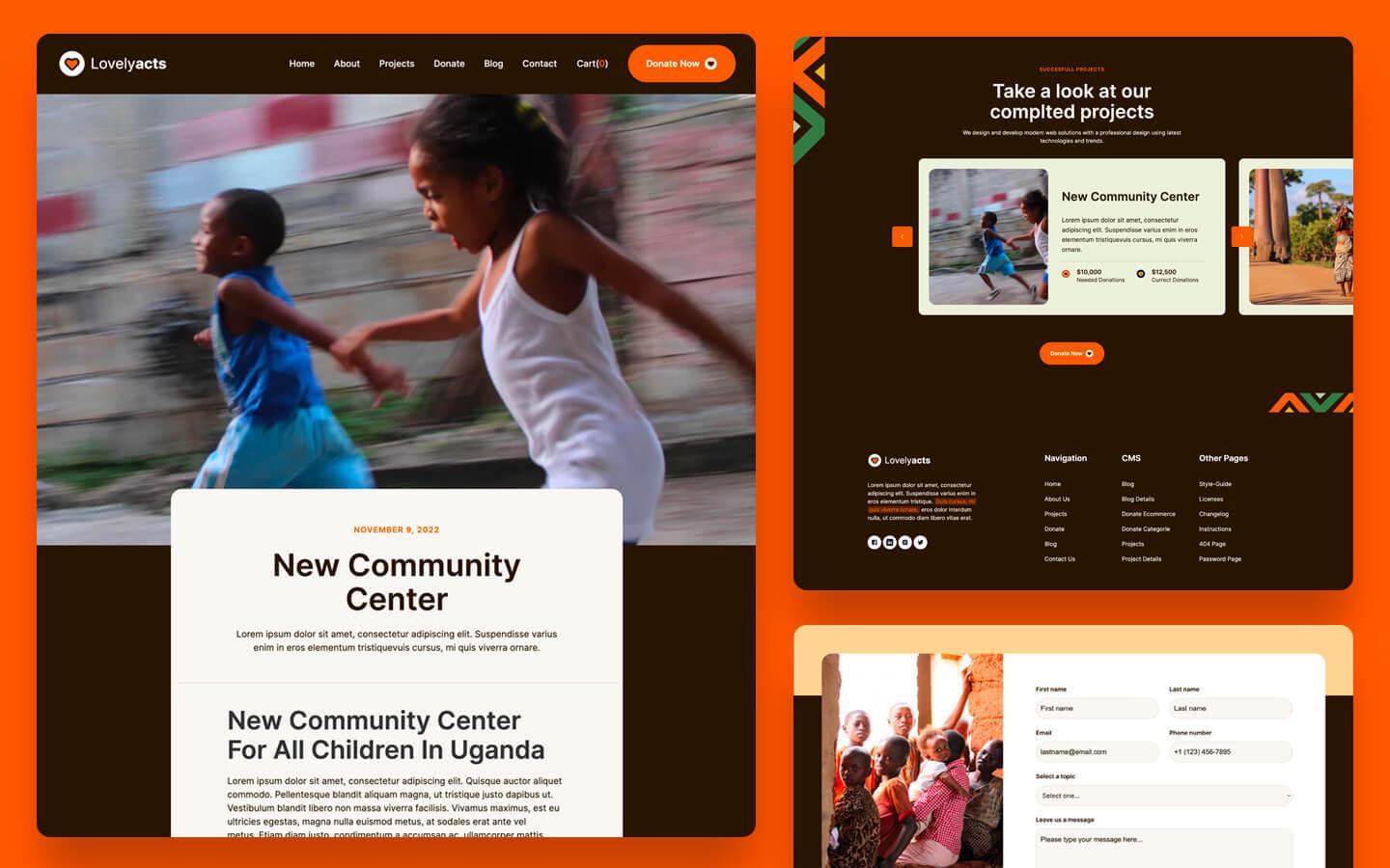 Lovelyacts - Charity HTML5 Responsive Website Template