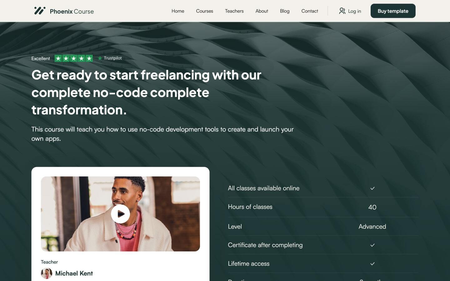 Phoenix Course - School HTML5 Responsive Website Template