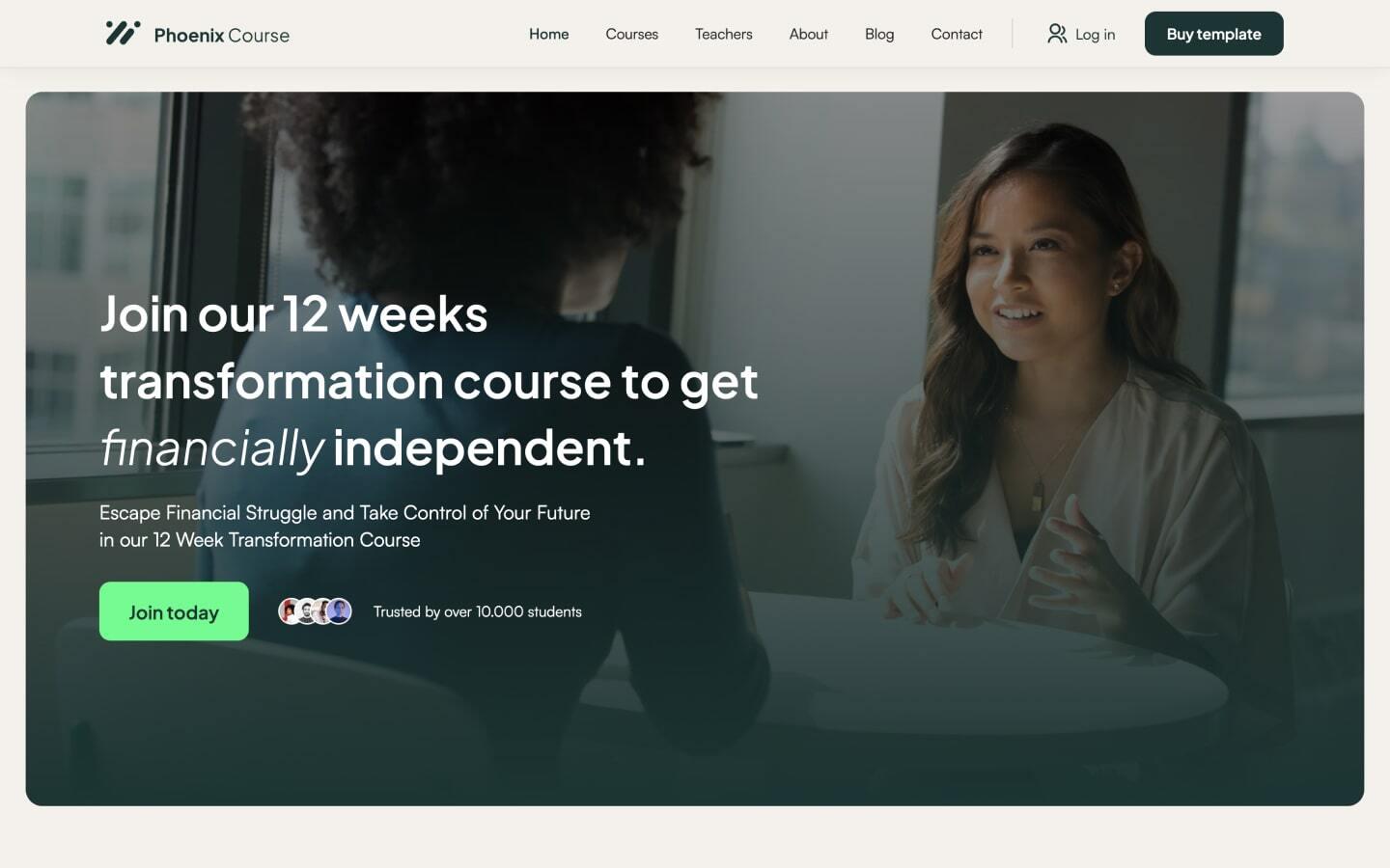 Phoenix Course - School HTML5 Responsive Website Template