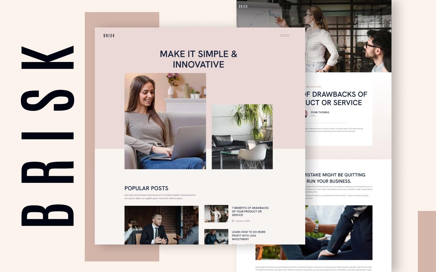 Brisk - Consulting HTML5 Responsive Website Template