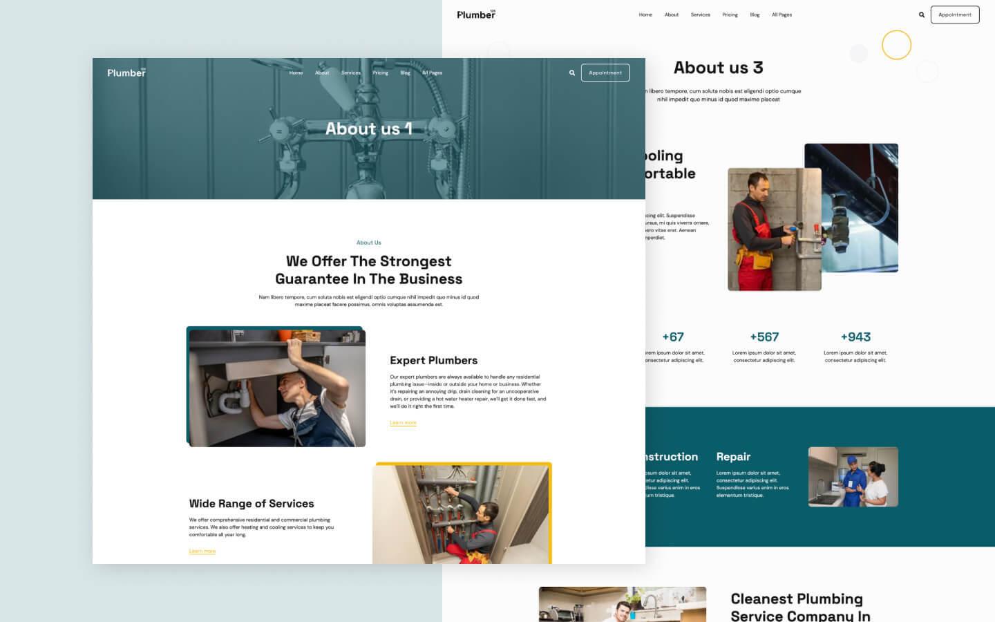 Plumber 128 - Small Business HTML5 Responsive Website Template