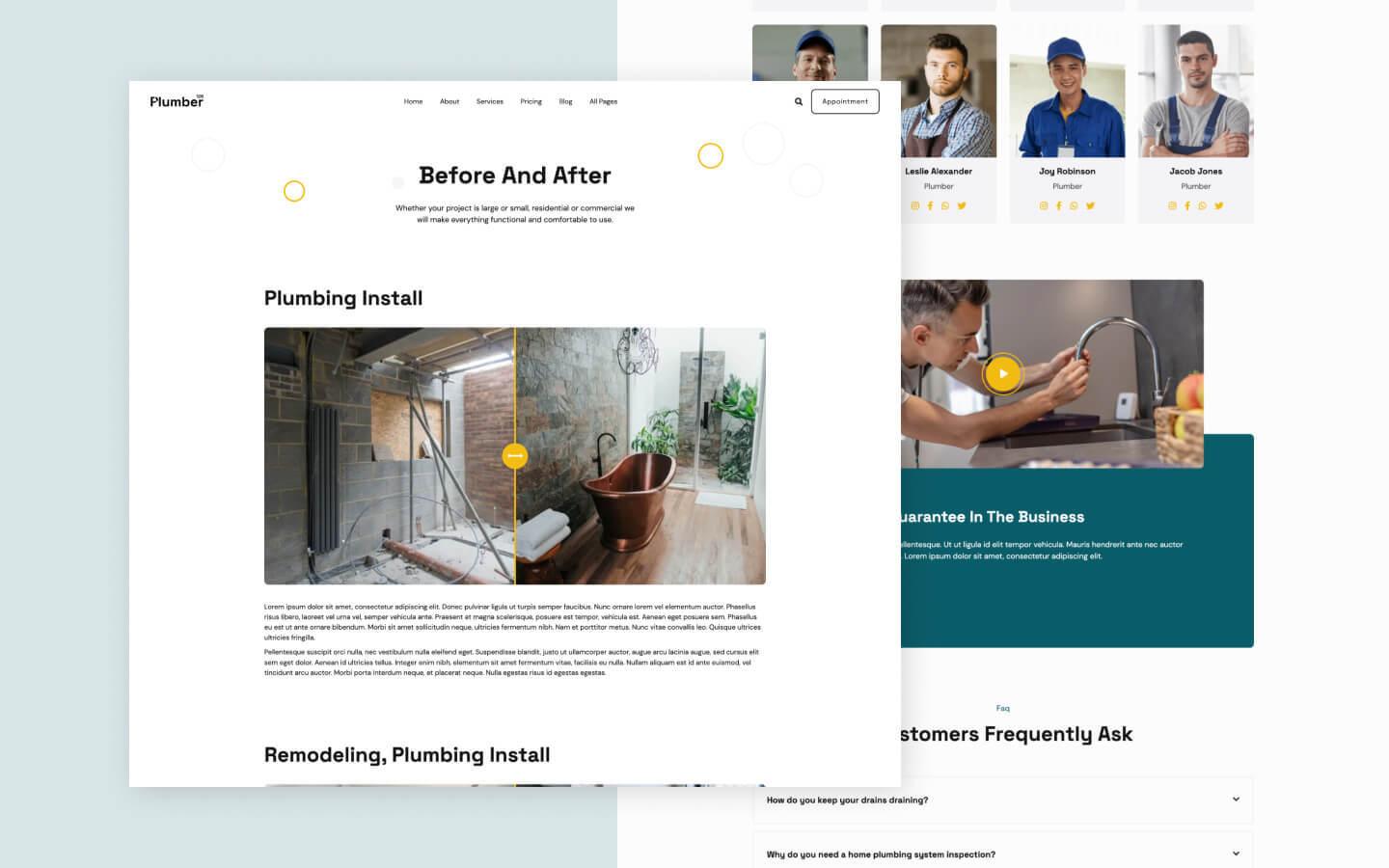 Plumber 128 - Small Business HTML5 Responsive Website Template