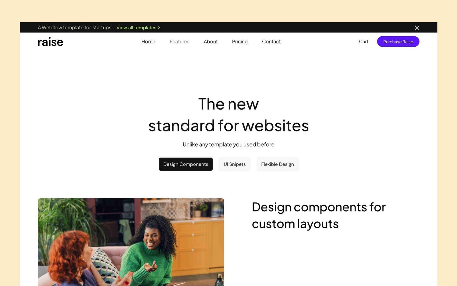 Raise - SaaS HTML5 Responsive Website Template