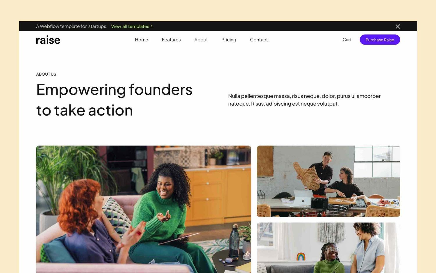 Raise - SaaS HTML5 Responsive Website Template