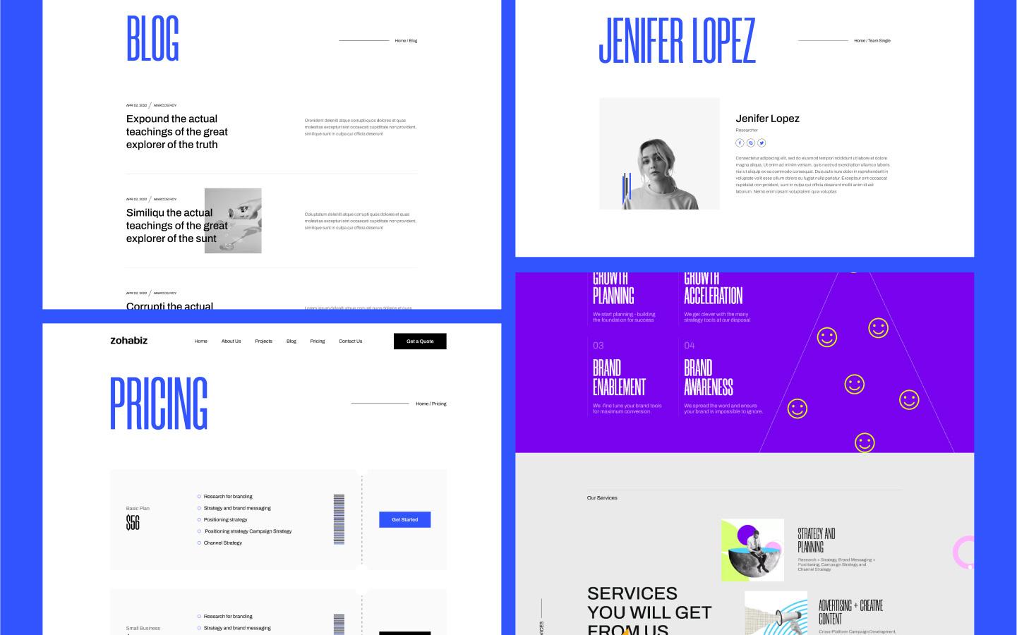 Zohabiz - Startup HTML5 Responsive Website Template
