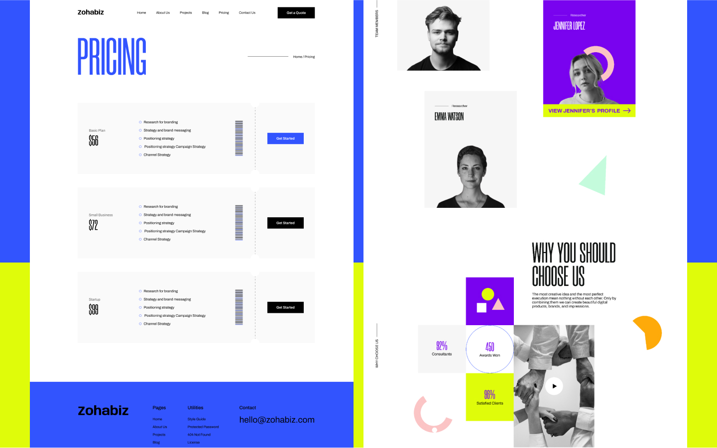 Zohabiz - Startup HTML5 Responsive Website Template