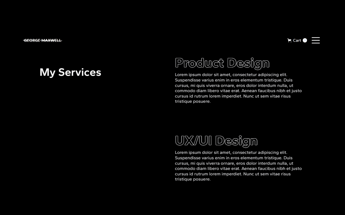 George Maxwell - Portfolio HTML5 Responsive Website Template