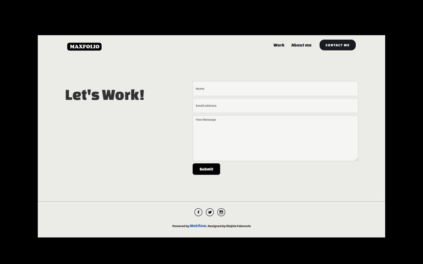 Maxfolio - Portfolio HTML5 Responsive Website Template