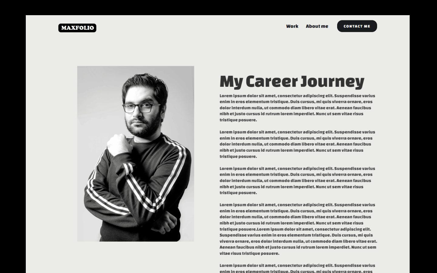 Maxfolio - Portfolio HTML5 Responsive Website Template