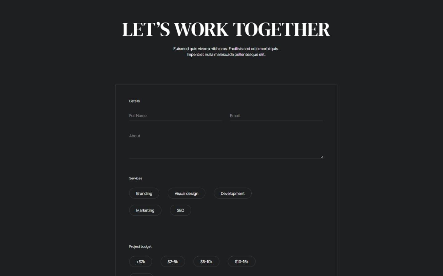 James - Portfolio HTML5 Responsive Website Template
