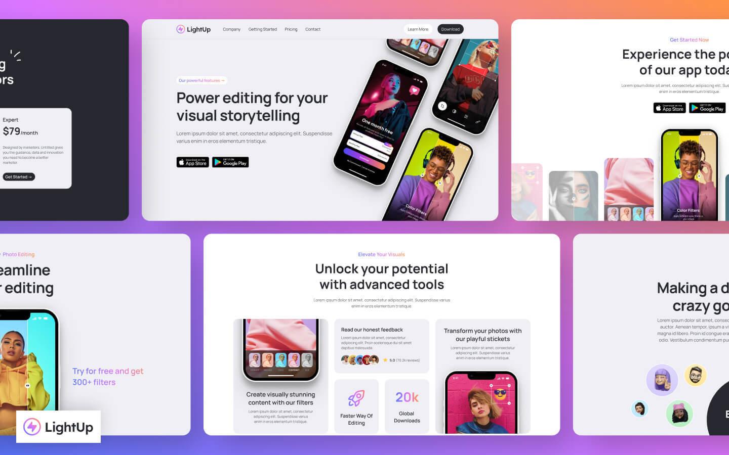 LightUp - App HTML5 Responsive Website Template