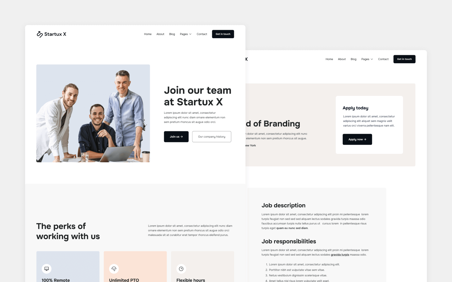 Startux X - Startup HTML5 Responsive Website Template