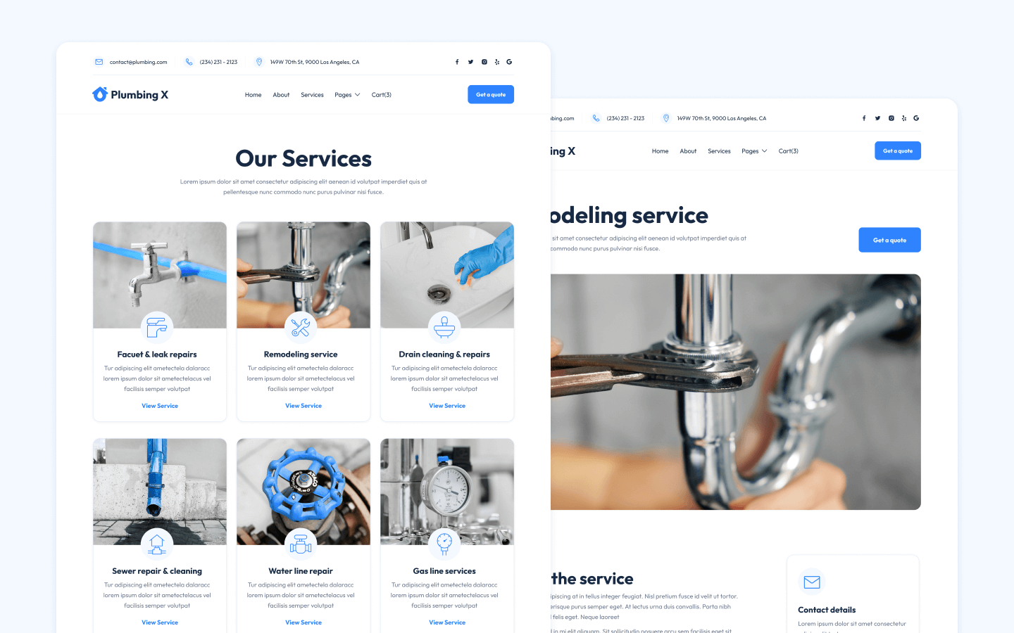 Plumbing X - Construction HTML5 Responsive Website Template