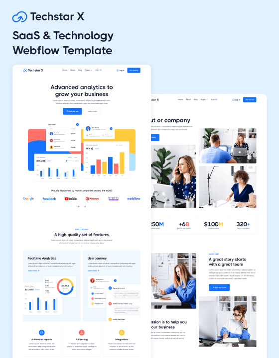 Techstar X - SaaS HTML5 Responsive Website Template