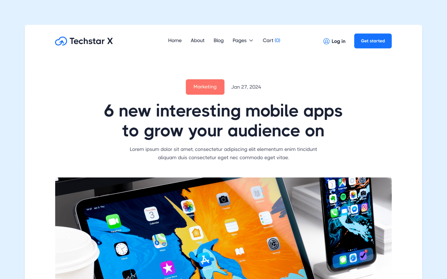 Techstar X - SaaS HTML5 Responsive Website Template