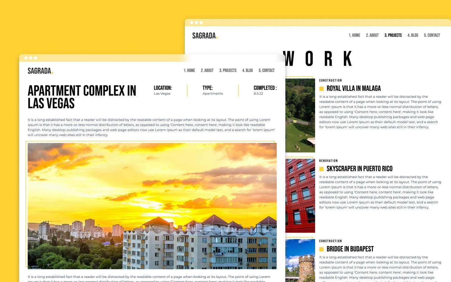 Sagrada - Architecture HTML5 Responsive Website Template