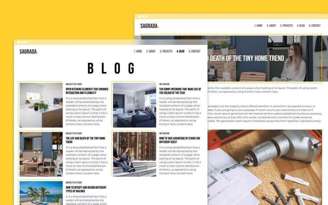 Sagrada - Architecture HTML5 Responsive Website Template