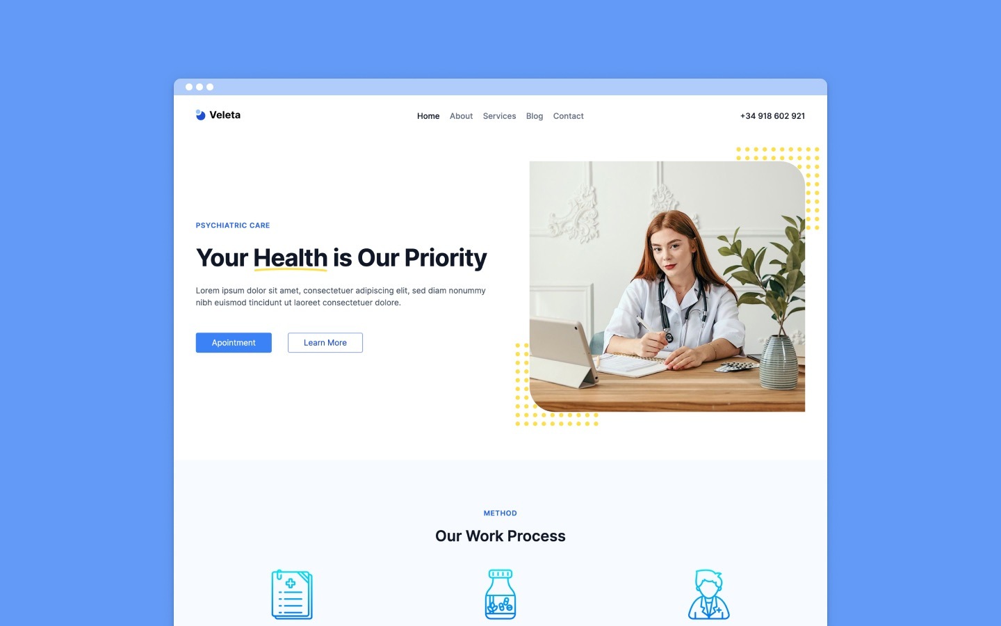 Veleta - Health HTML5 Responsive Website Template