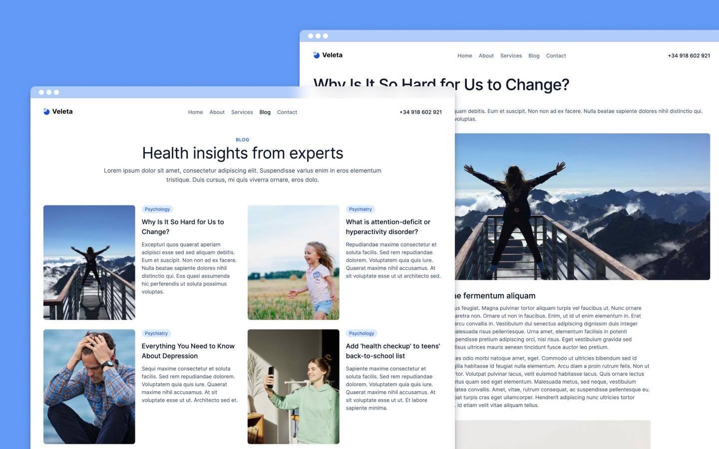 Veleta - Health HTML5 Responsive Website Template