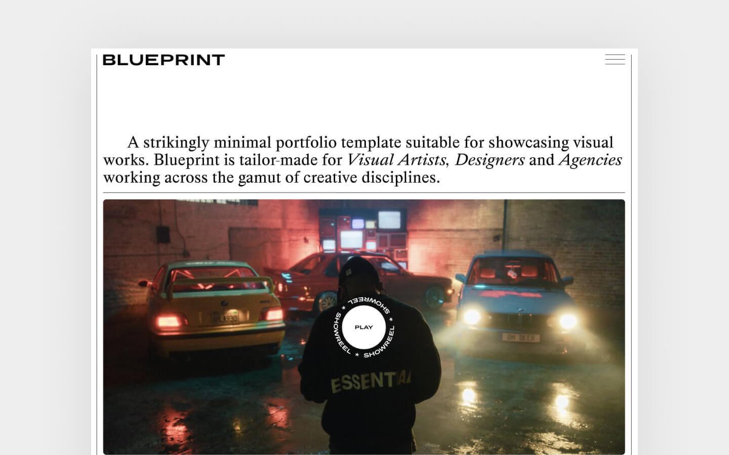 Blueprint - Portfolio HTML5 Responsive Website Template