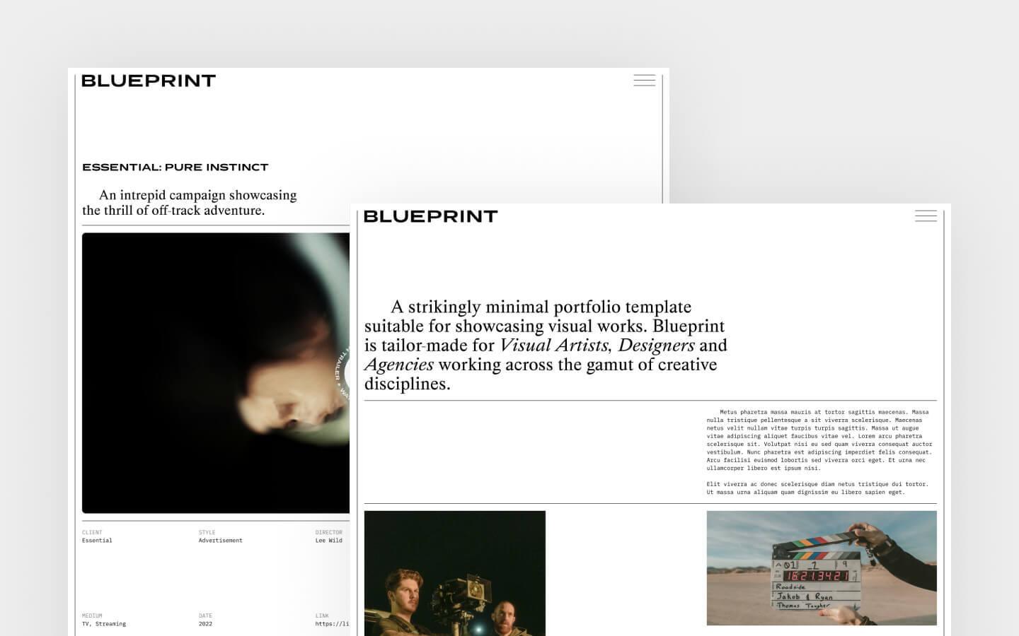 Blueprint - Portfolio HTML5 Responsive Website Template