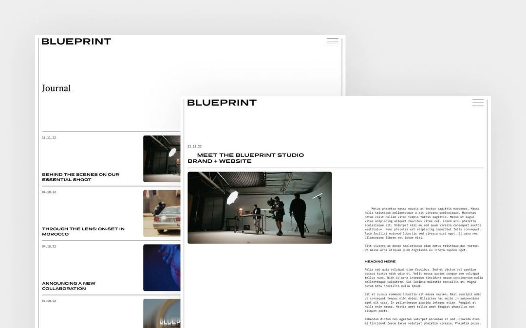 Blueprint - Portfolio HTML5 Responsive Website Template