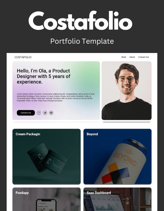 Costafolio - Portfolio HTML5 Responsive Website Template
