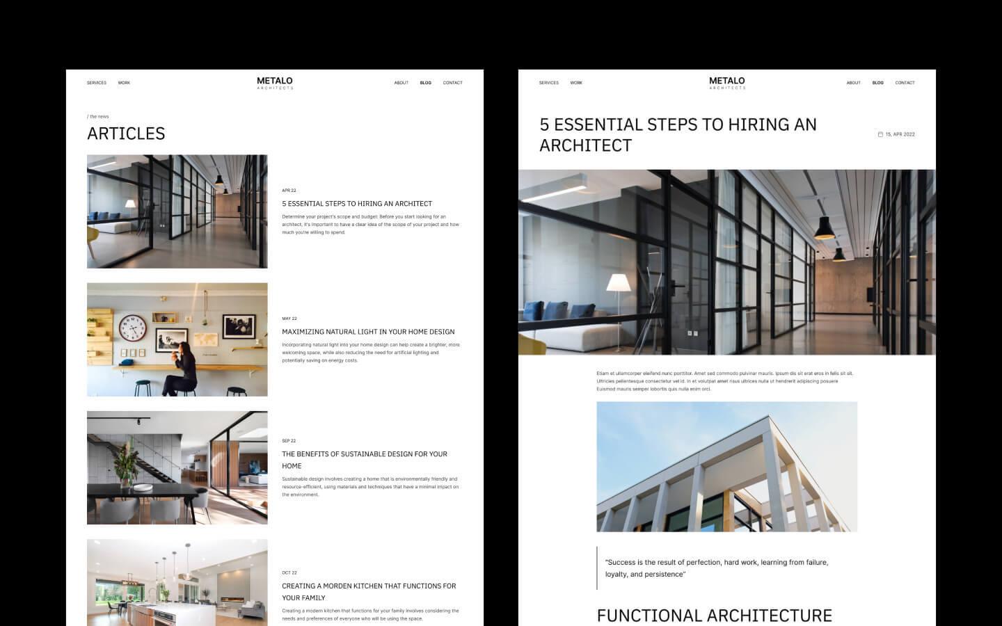 Metalo - Architecture HTML5 Responsive Website Template