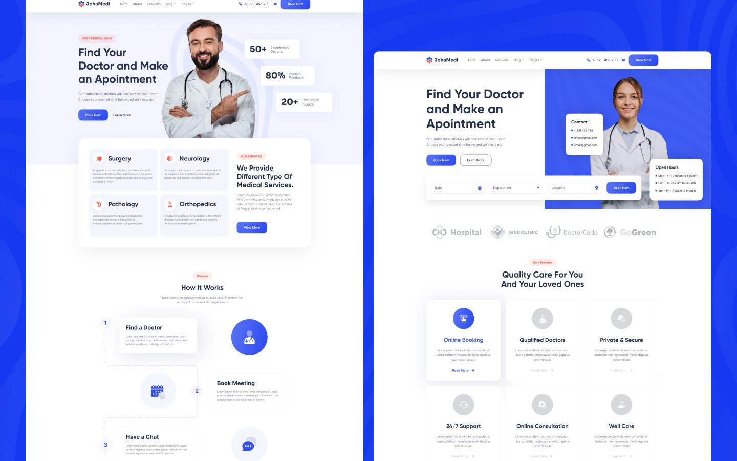 Johamedi - Hospital HTML5 Responsive Website Template