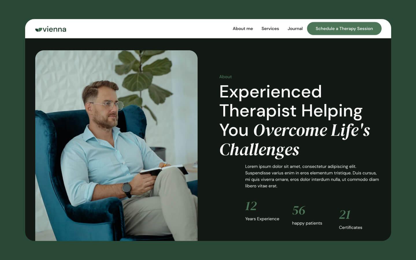 Vienna - Therapy HTML5 Responsive Website Template