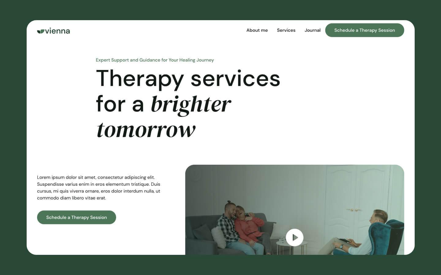 Vienna - Therapy HTML5 Responsive Website Template