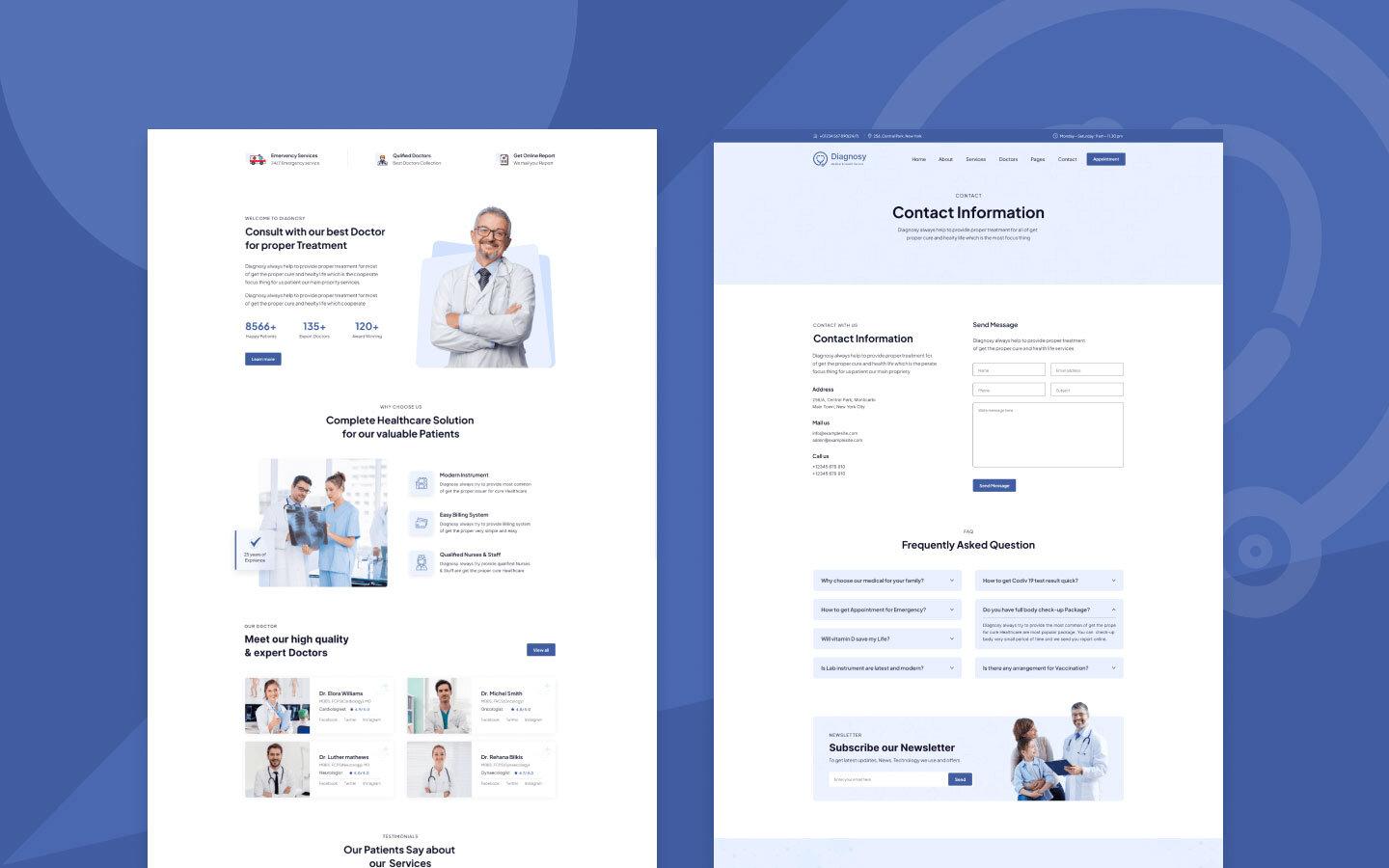 Diagonsy - Doctor HTML5 Responsive Website Template