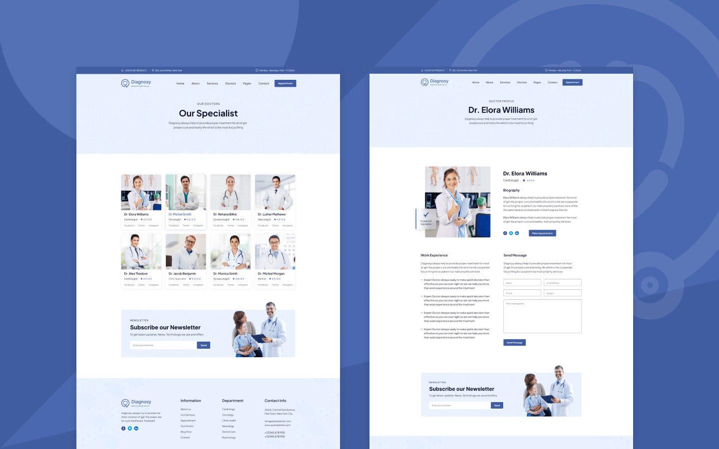 Diagonsy - Doctor HTML5 Responsive Website Template