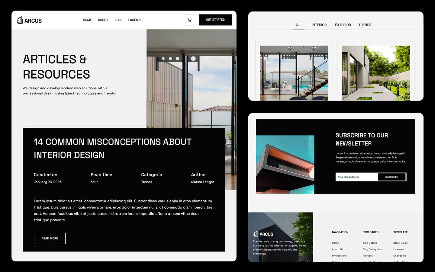 ARCUS - Architecture HTML5 Responsive Website Template