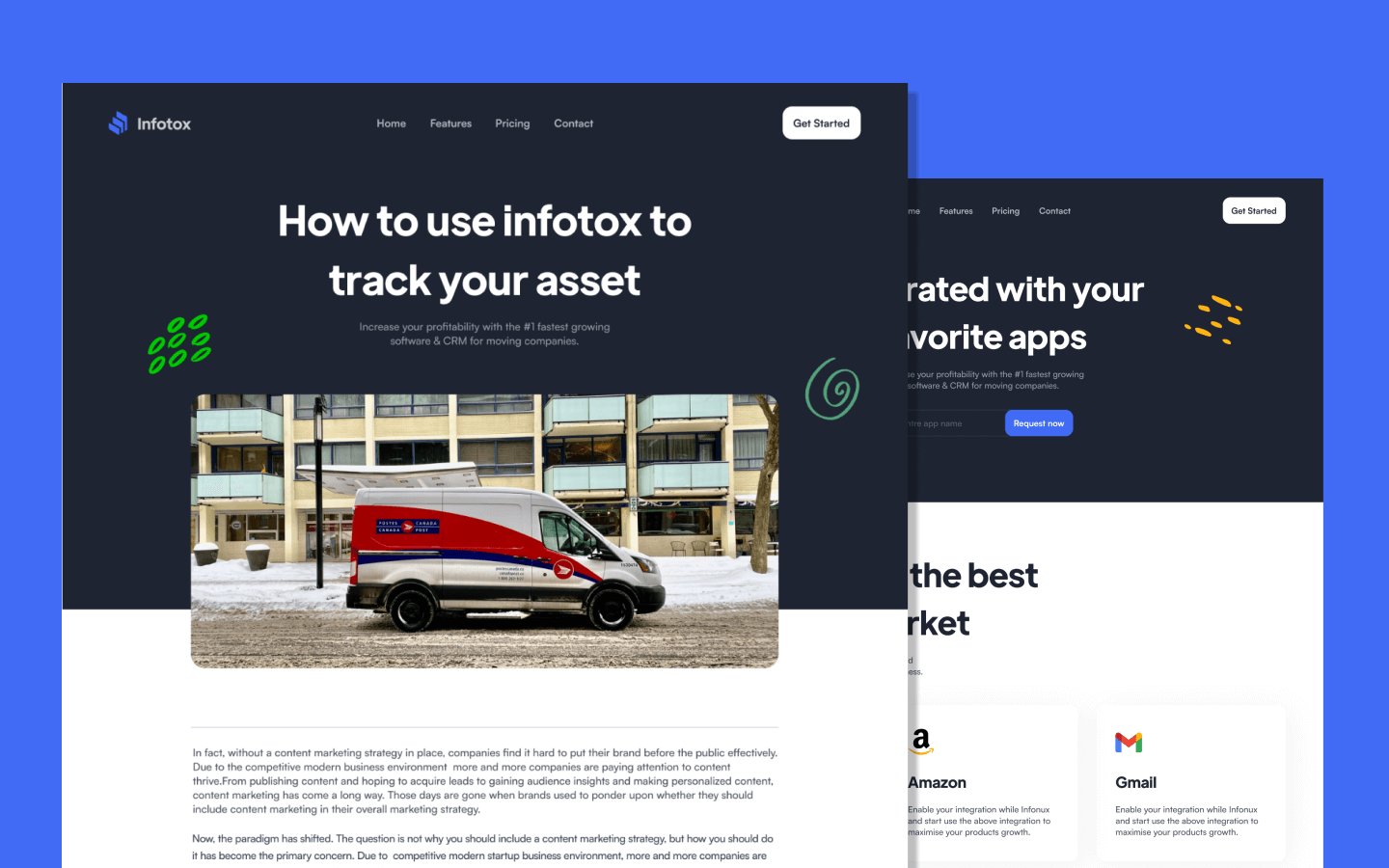 Infotox Plus - SaaS HTML5 Responsive Website Template
