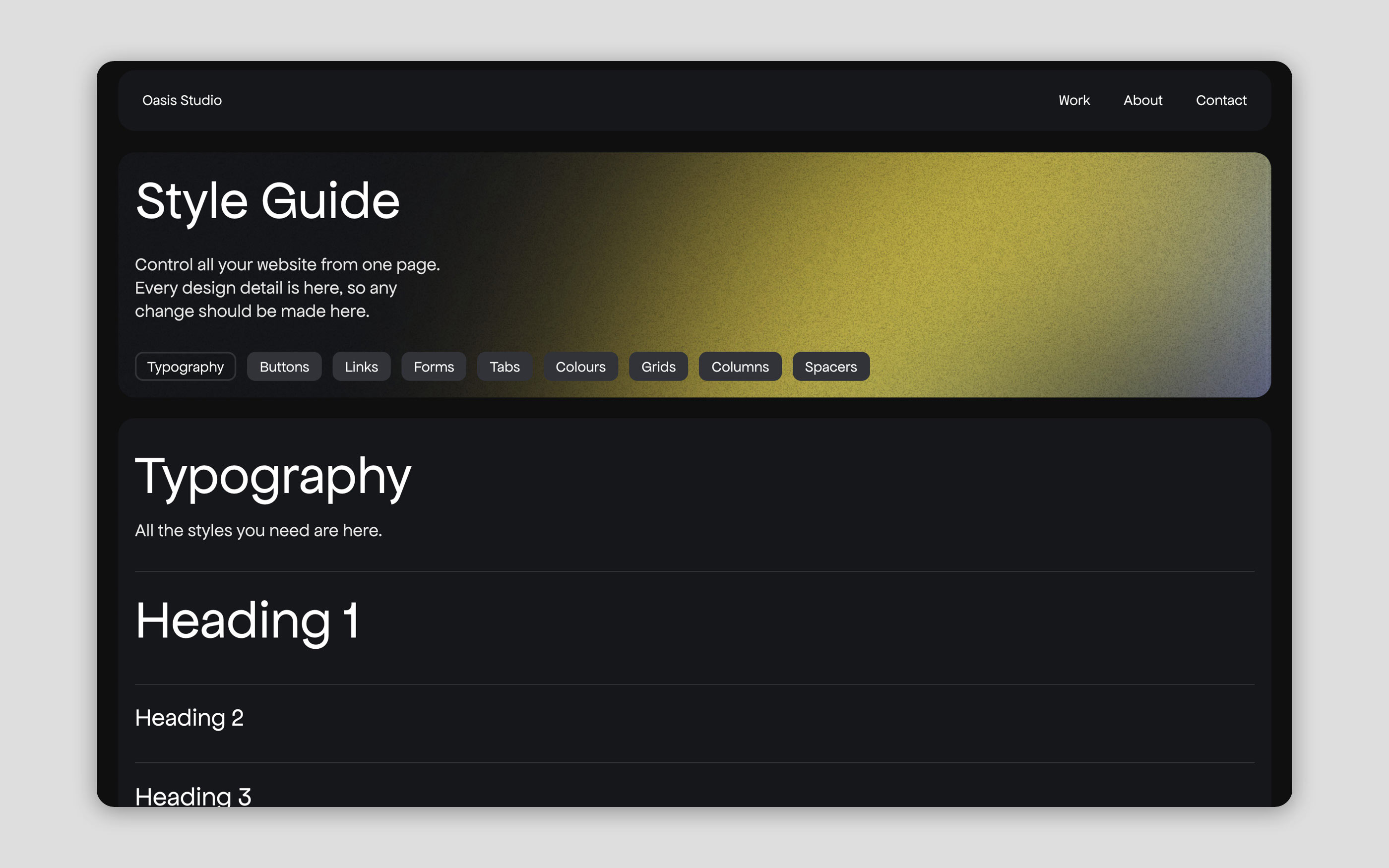 Oasis Studio - Portfolio HTML5 Responsive Website Template