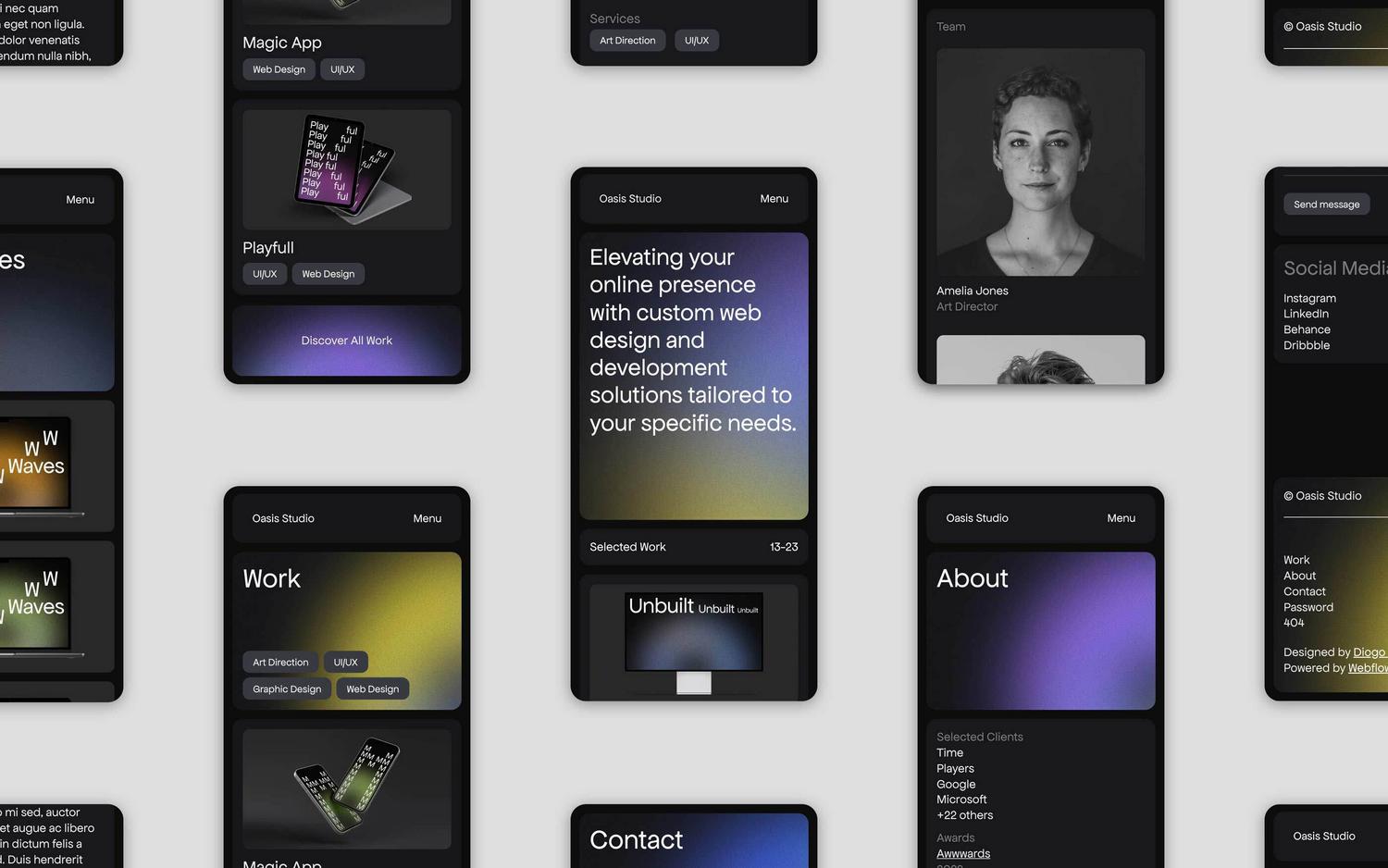 Oasis Studio - Portfolio HTML5 Responsive Website Template