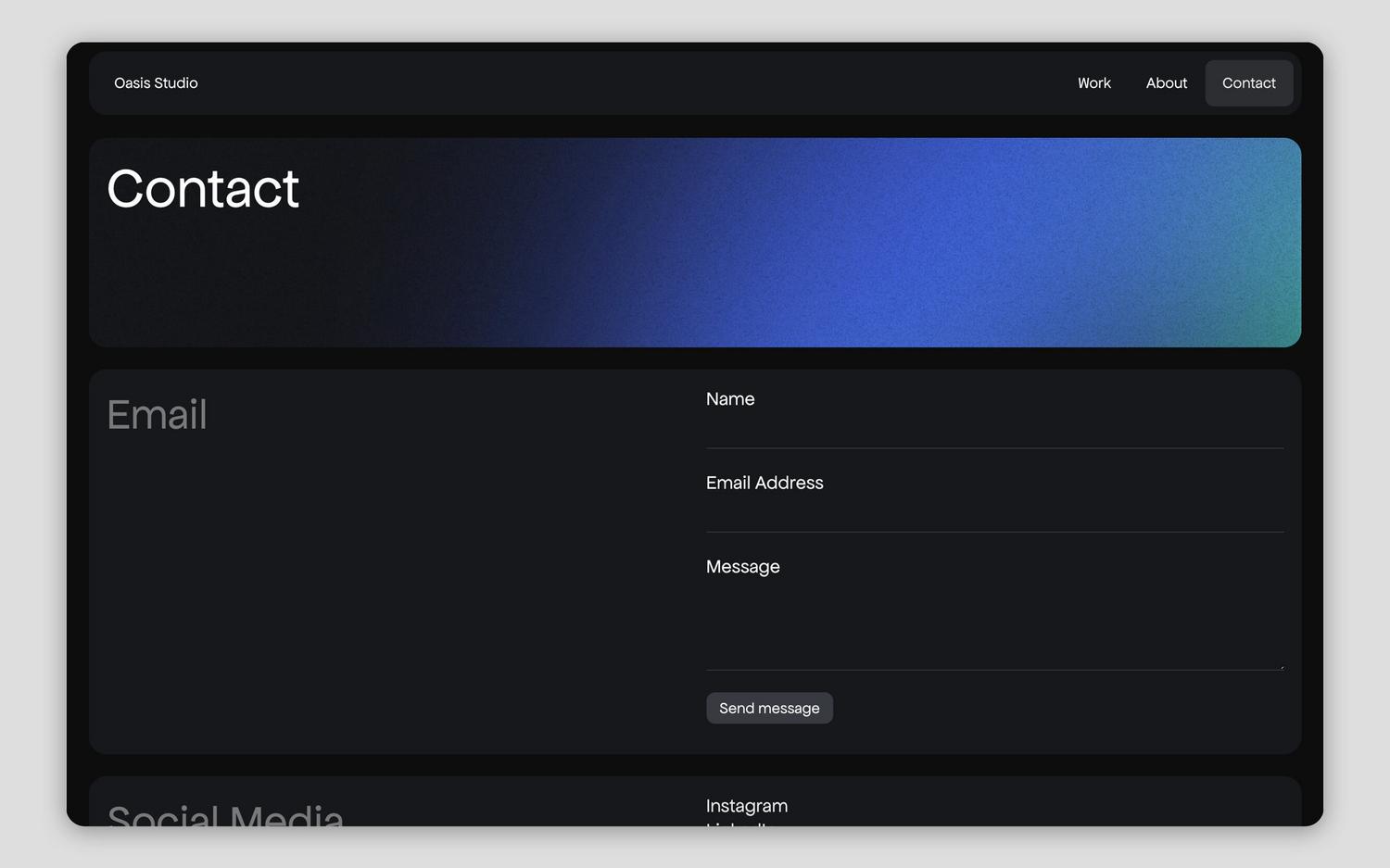 Oasis Studio - Portfolio HTML5 Responsive Website Template